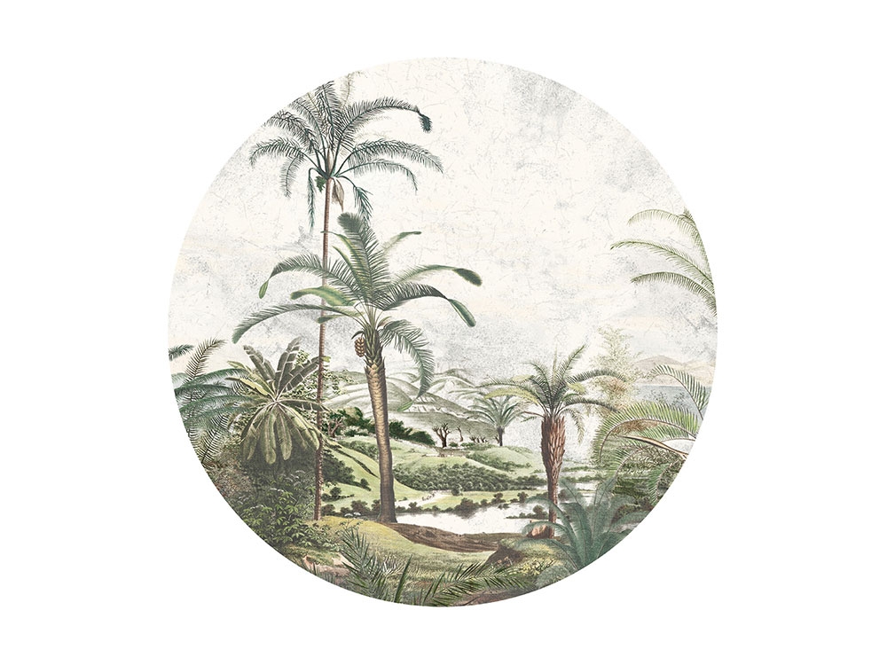 Luxury circular wallpaper with a diameter of 145 cm, 303330 Circles, BN ...